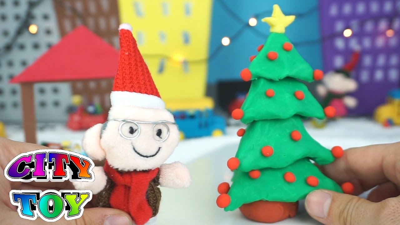 Como hacer un Árbol de Navideño con Plastilina - YouTube