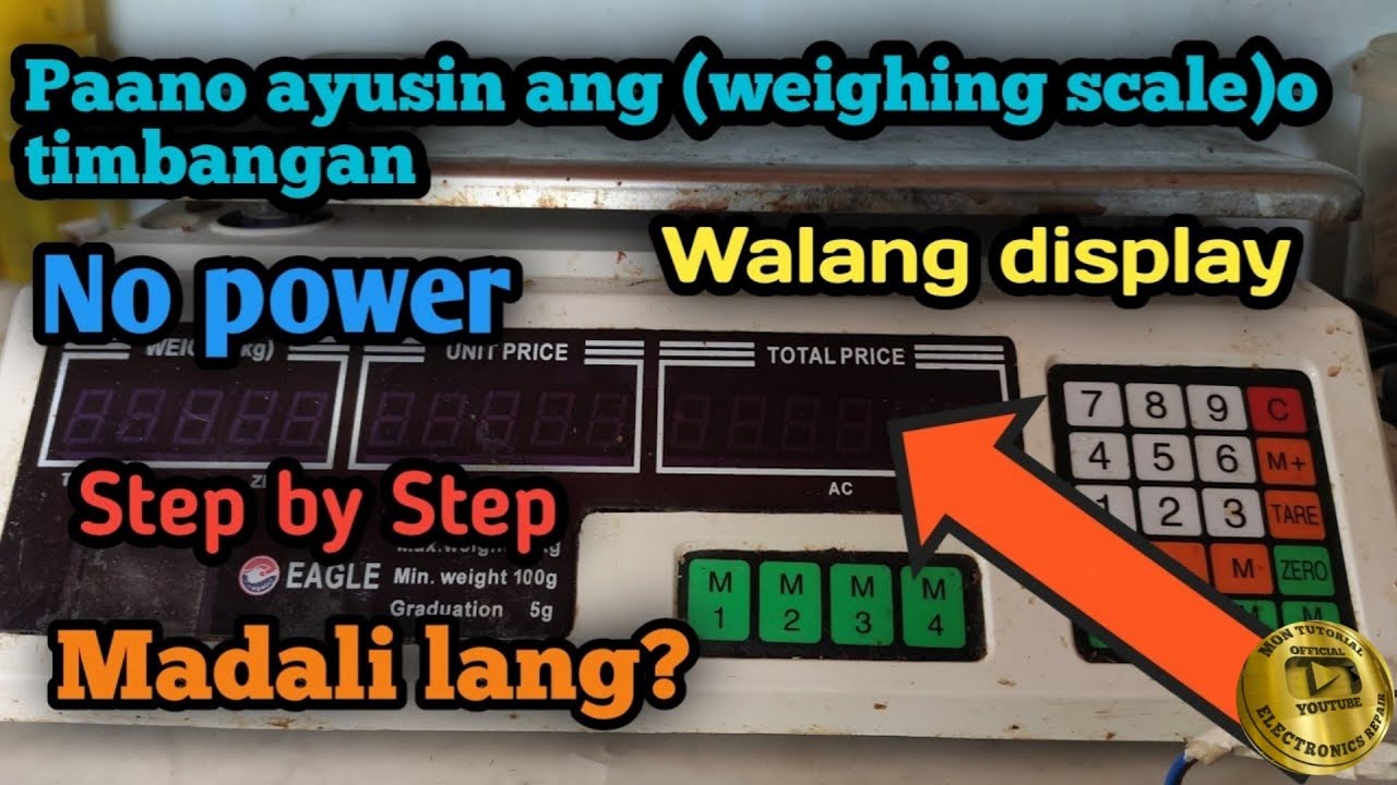 Paano ayusin Ang weighing scale ,Walang power/Hindi nag oon/No display#Step by Step#Mon tutorial ...