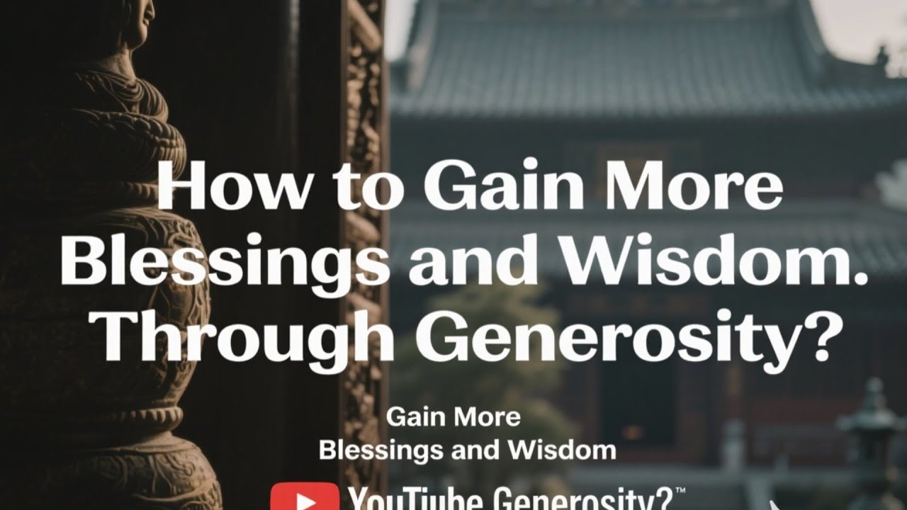 How to Gain More Blessings and Wisdom Through Generosity？The Power of Dana in Buddhist Practice ...