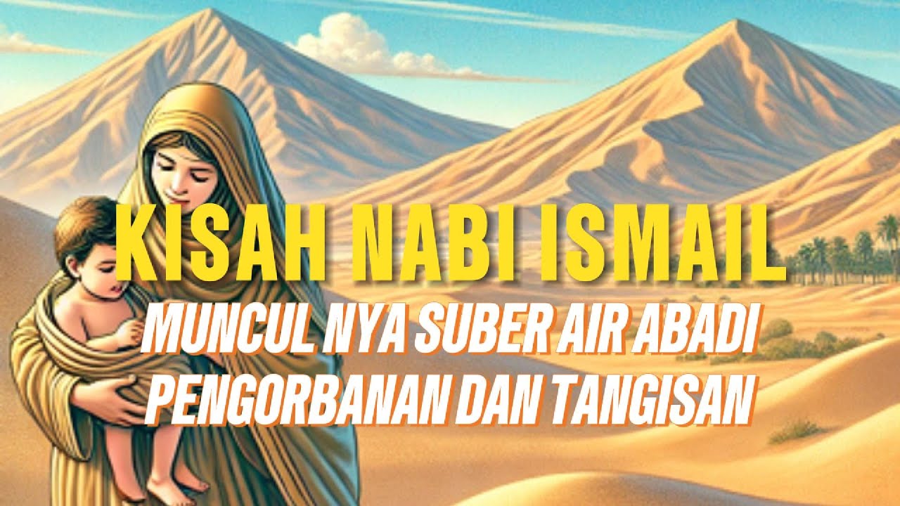 MATA AIR ABADI!!! MENGALIR DIBAWAH KAKI SEORANG BAYI-KISAH NABI ISMAIL - YouTube