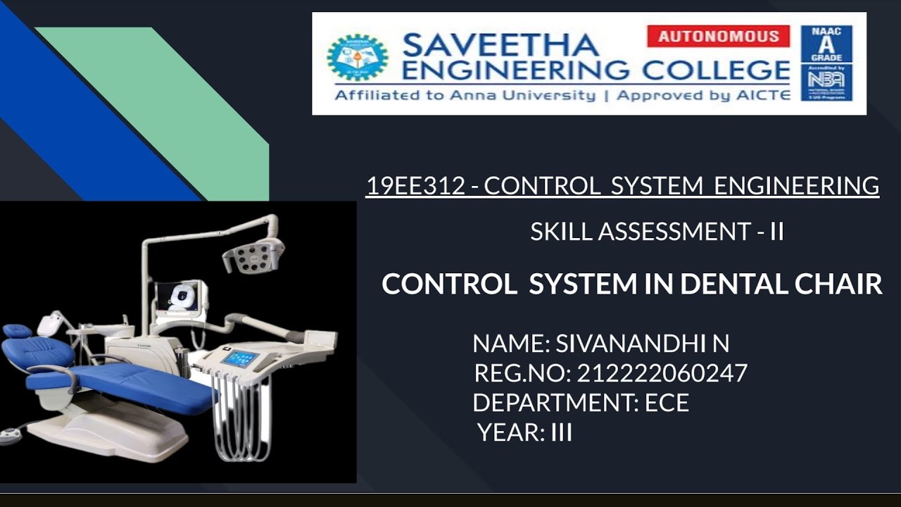 CONTROL SYSTEM IN DENTAL CHAIR | CONTROL SYSTEM ENGINEERING - YouTube