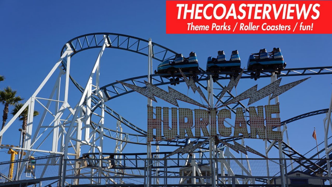 Hurricane (POV) Santa Cruz Beach Boardwalk Roller Coaster - YouTube