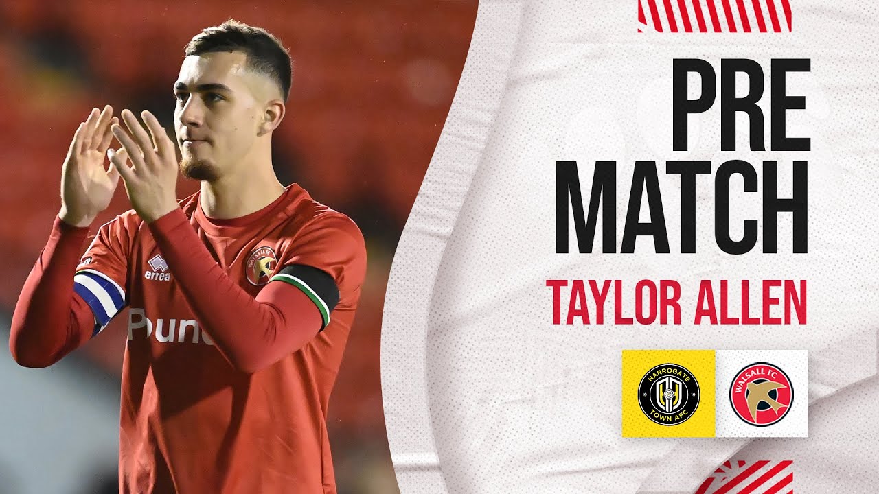 Pre-match: Taylor Allen looks ahead to Harrogate Town test - YouTube