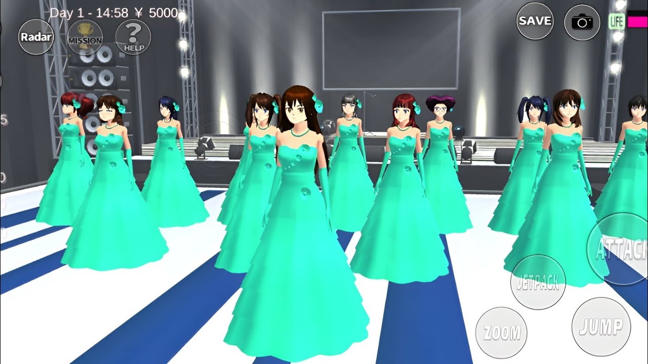 Sakura game different girl and different dance 💃sakura play with your ...