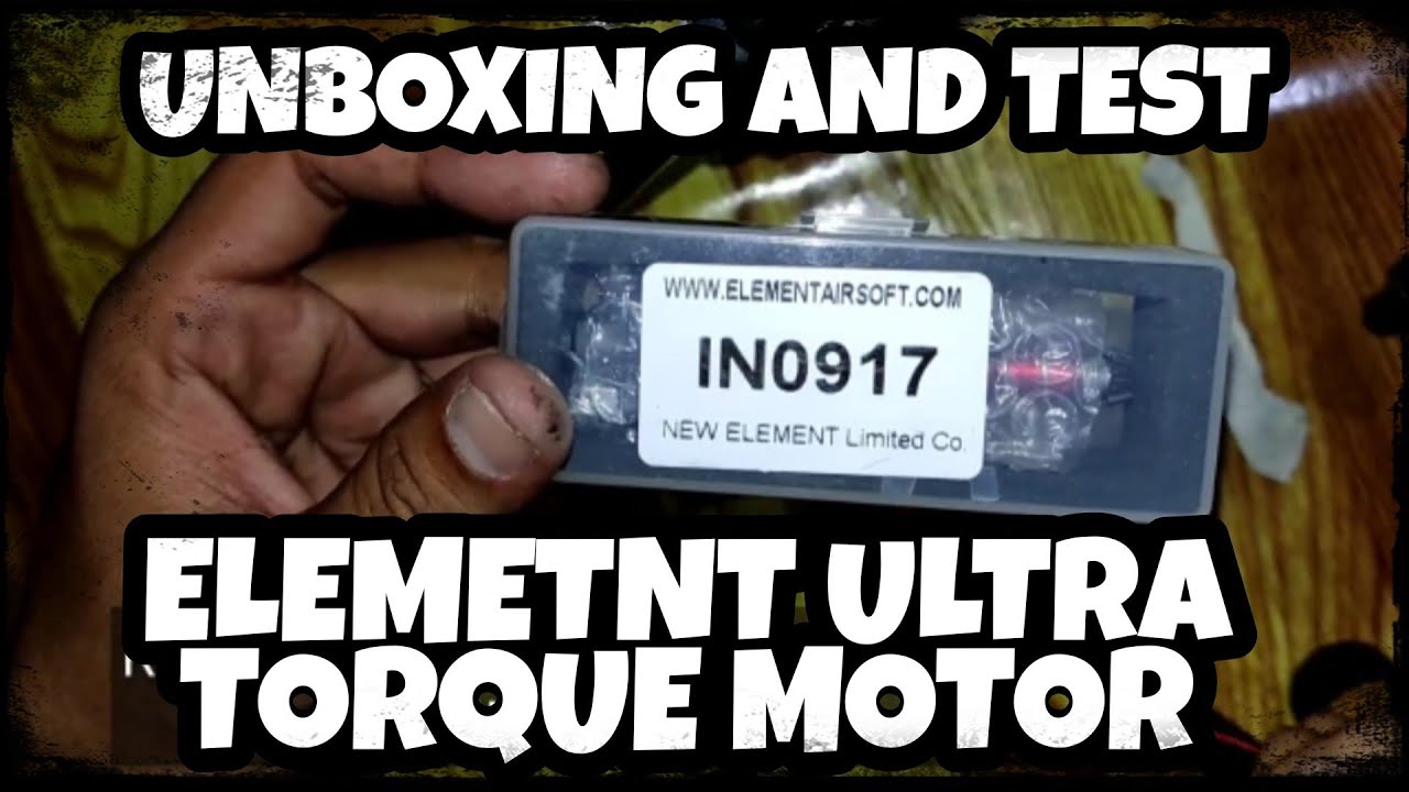 ELEMENT ULTRA TORQUE MOTOR FOR AEG | UNBOXING AND TEST - YouTube