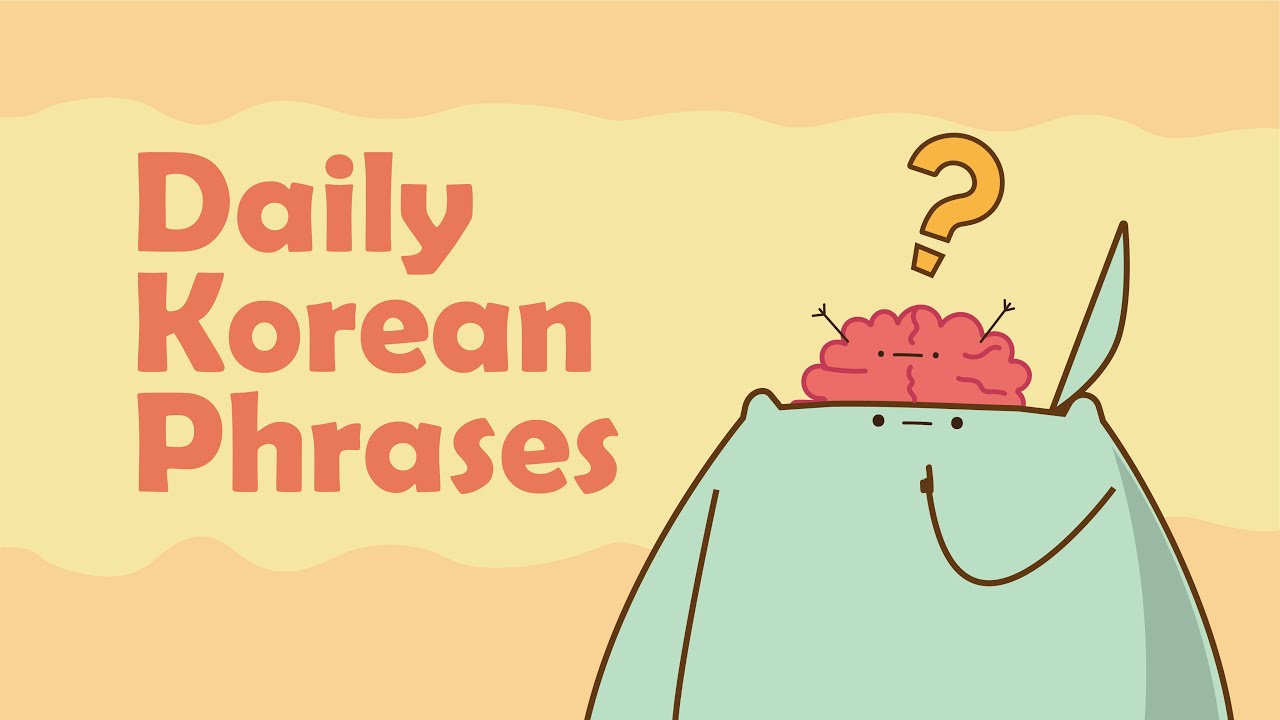 Easy Korean phrases for daily life ( basic and useful ) - YouTube