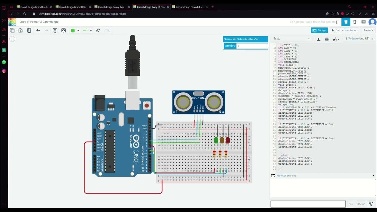 Sensor de Ultrasonido con Arduino - YouTube