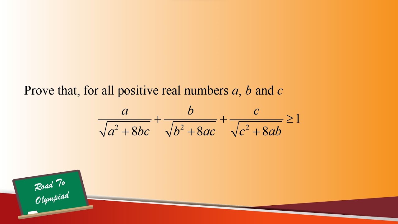 [Olympiad Problem] Typical Maths Olympiad Algebra problem on Inequality ...
