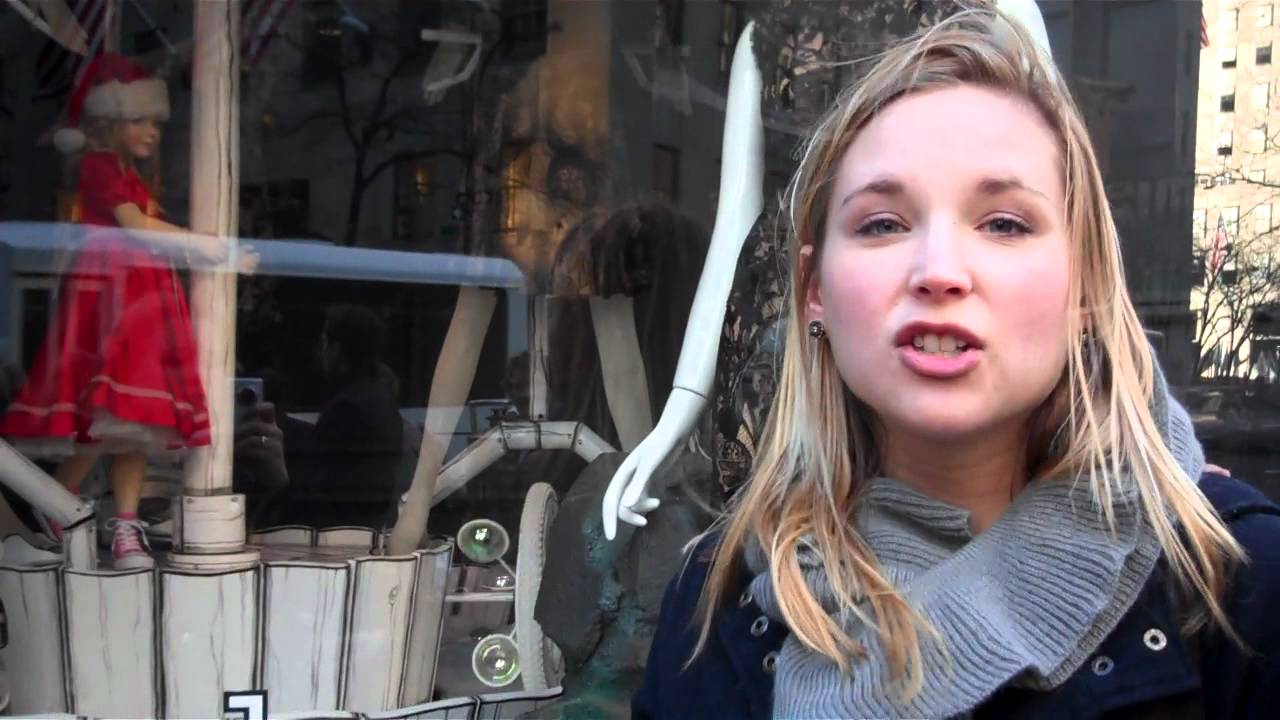 Kayla at the Saks windows - YouTube