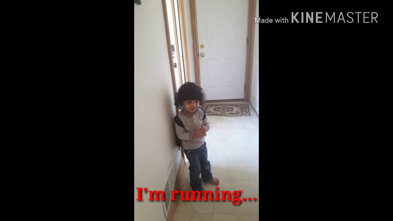 Toddler Running Away From Home So Cute! - YouTube
