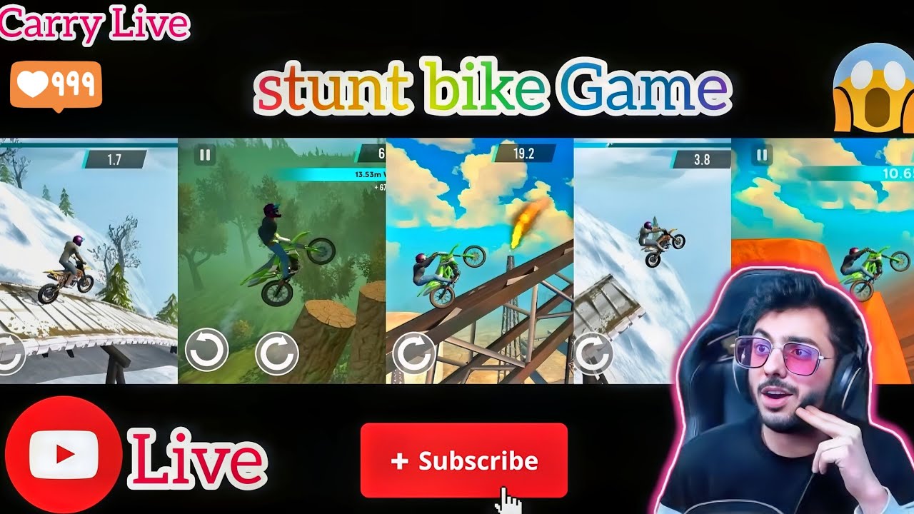 Carry live | stunt bike Game| go viral | viral trick | viral trick ...
