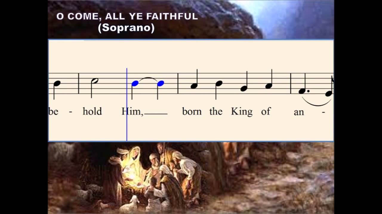 Q21a O Come, All Ye Faithful (Soprano) - for PCChoir - YouTube