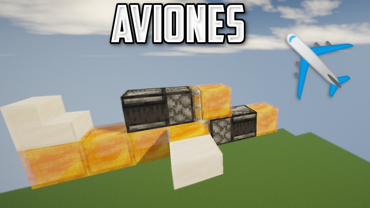 Cómo hacer AVIONES en MINECRAFT - YouTube