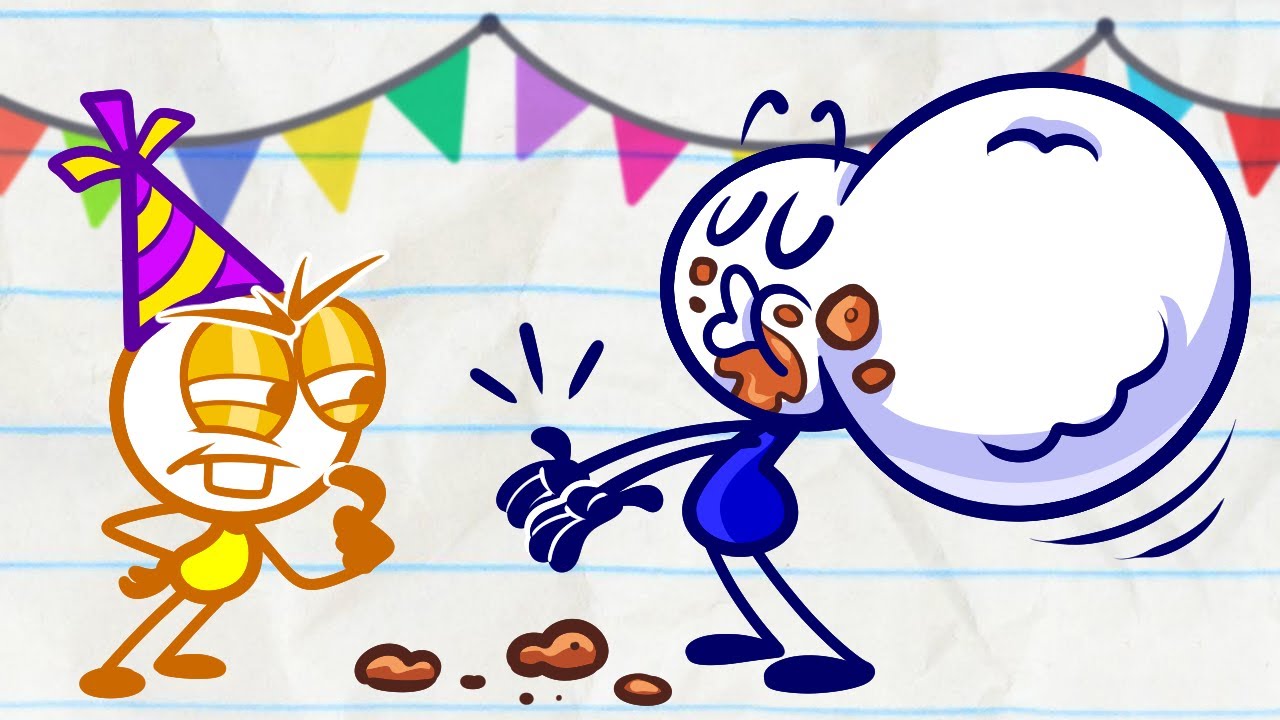 "Pick Up The Pastry" | Pencilmation Cartoons! - YouTube