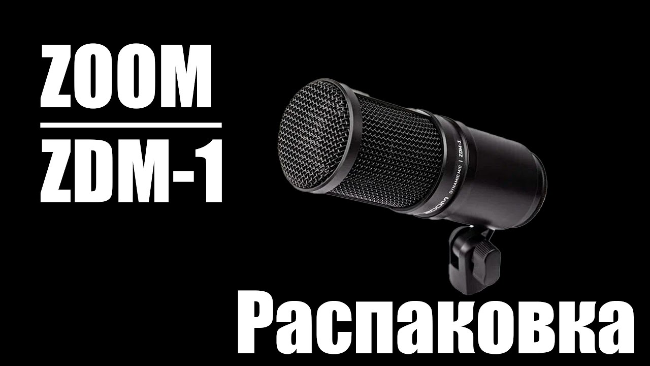 ZOOM ZDM-1 | Распаковка - YouTube