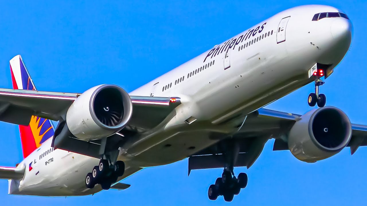 40 BIG PLANES Landing CLOSE UP | A340 A350 A380 747 767 777 | Melbourne ...