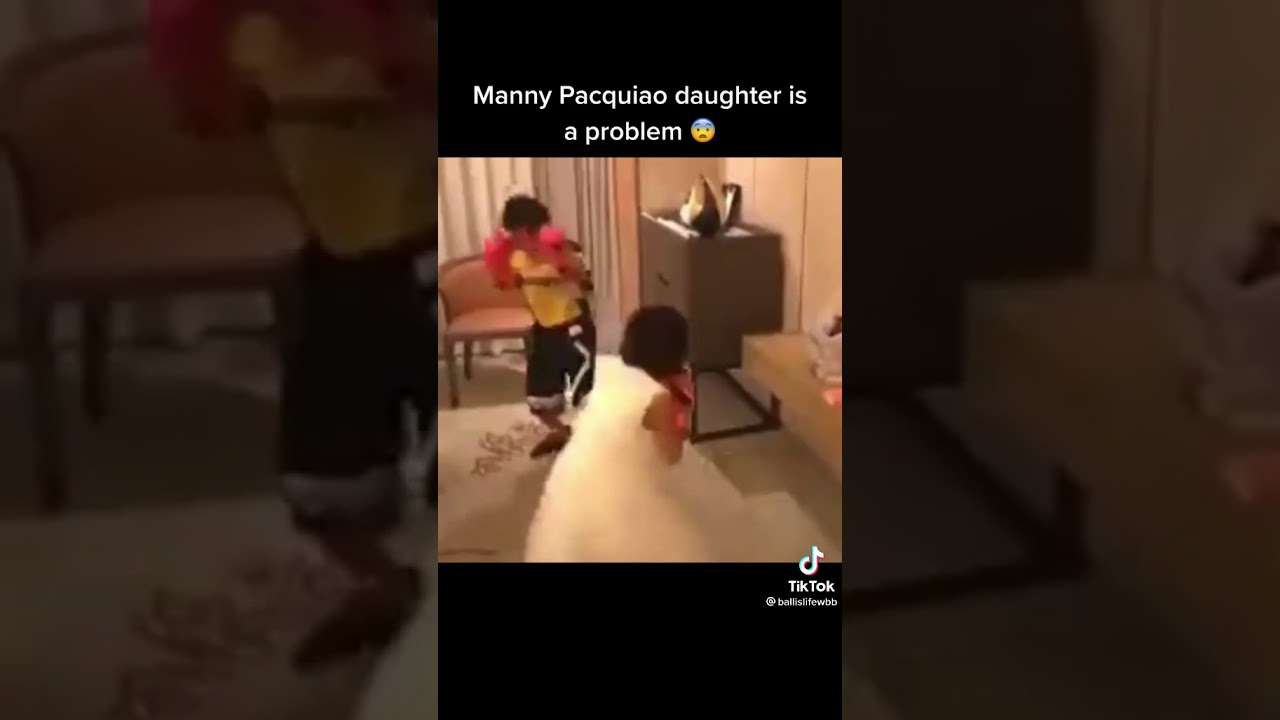 manny pacquiao daughter boxing - YouTube