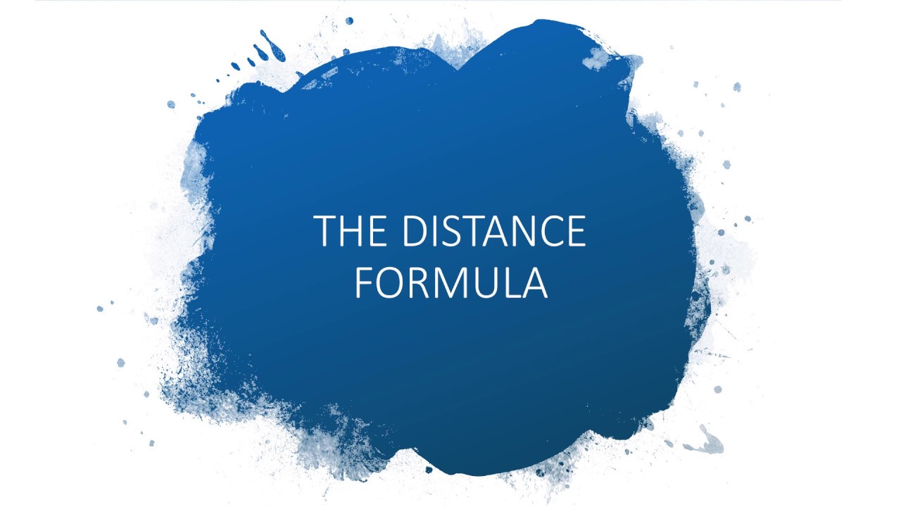 Lesson 2 - The Distance Formula - YouTube