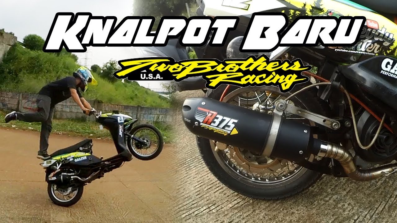 Knalpot Two Brothers Racing R375 150cc | mio ijo - YouTube