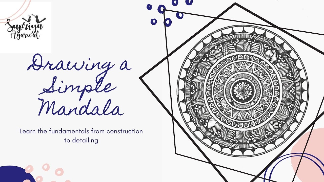 How to draw a Basic MANDALA | Easy Mandala techniques for beginners ...