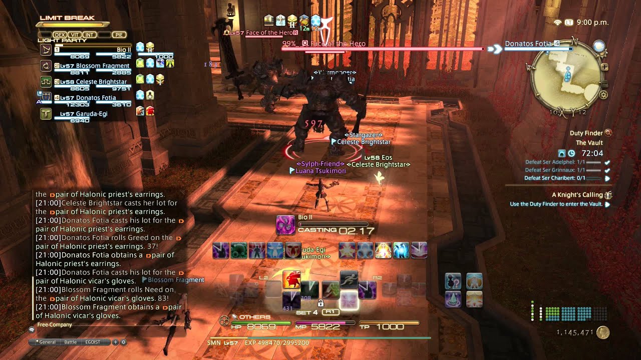 FFXIV: Heavensward Gameplay - 37 - Summoner - The Vault - YouTube
