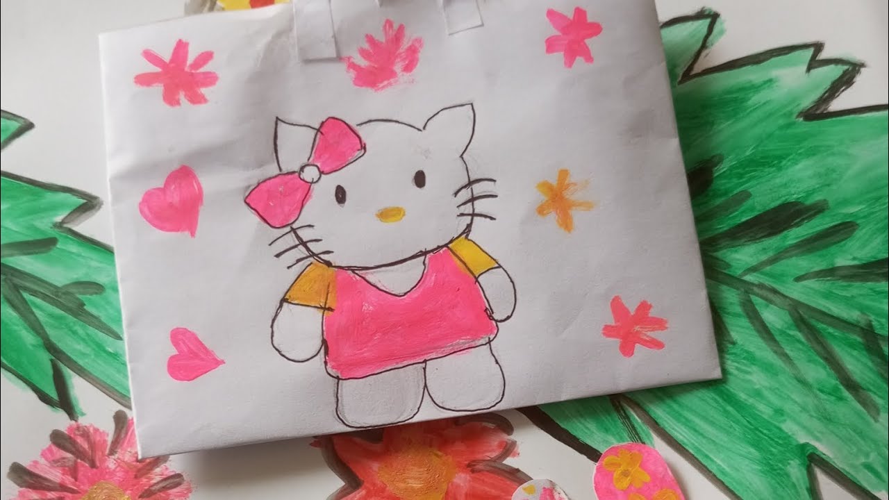 Hello kitty paper bag and nails 😘😅🙂😊 - YouTube