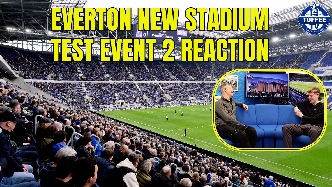 Young Toffees' Everton Stadium Test Event Reaction - YouTube