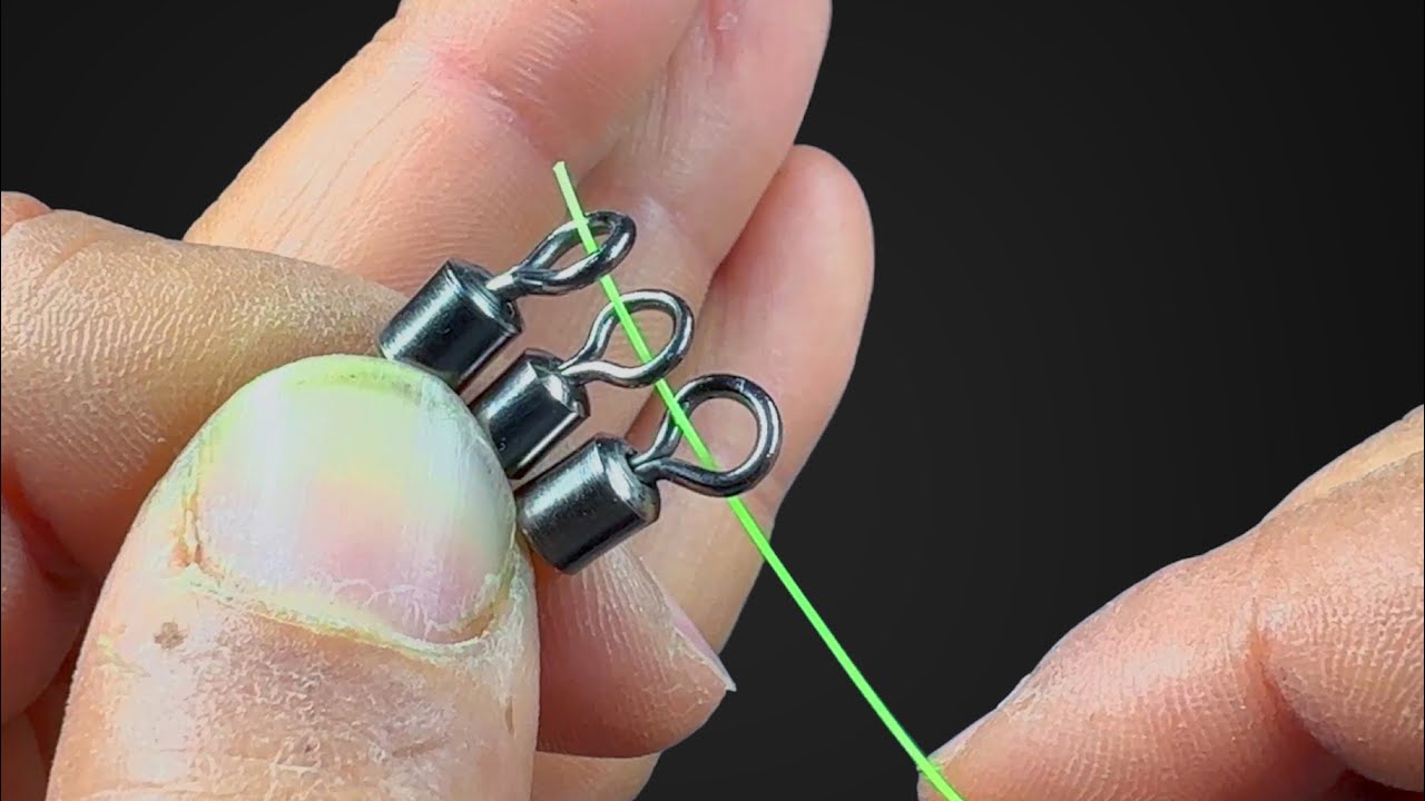 The Three Swivel Knot - How to Tie a Fisherman's Knot - YouTube