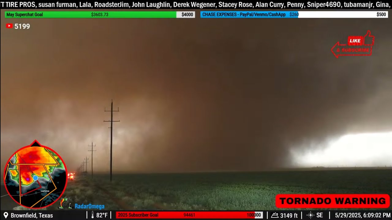 Intense Supercell/Tornado in West/Central Texas (5/29/25) - Live As It Happened - YouTube