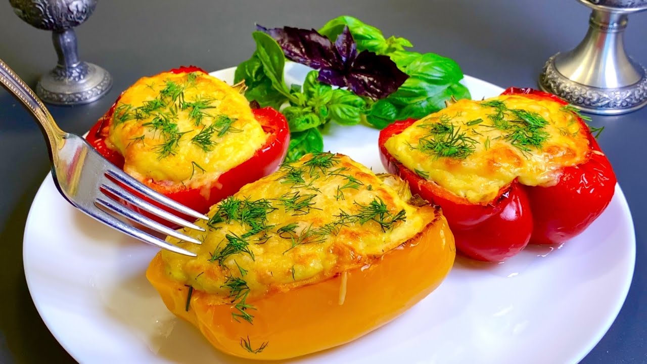 Das leckerste Paprika-Dinner aller Zeiten! Im Ofen, schnell und einfach ...