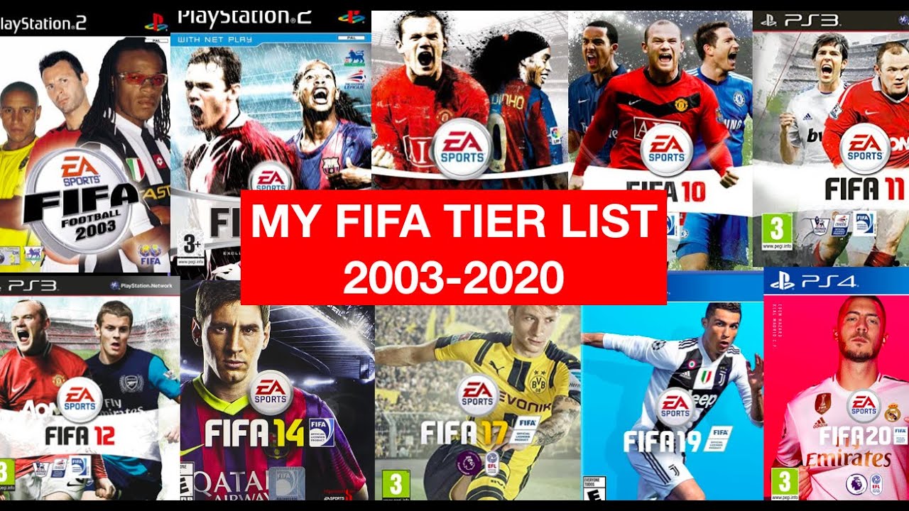 MY FIFA TIER LIST (2003-2020) - YouTube