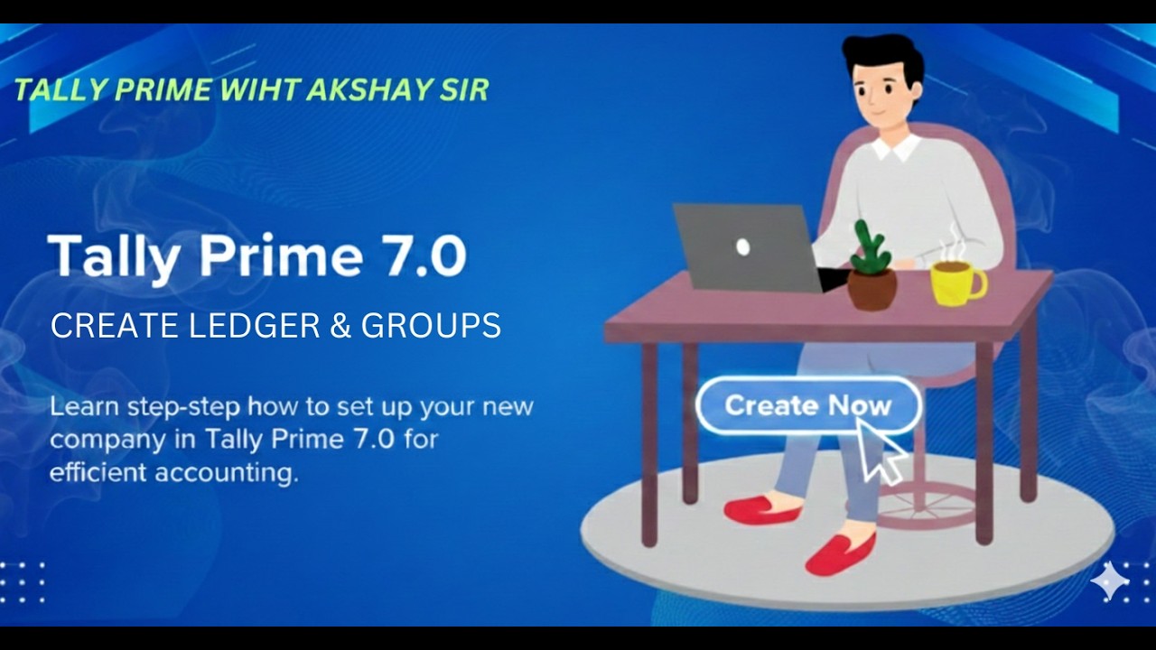 Tally Prime में Ledger और Group बनाना step-by-step सीखते हैं। - YouTube