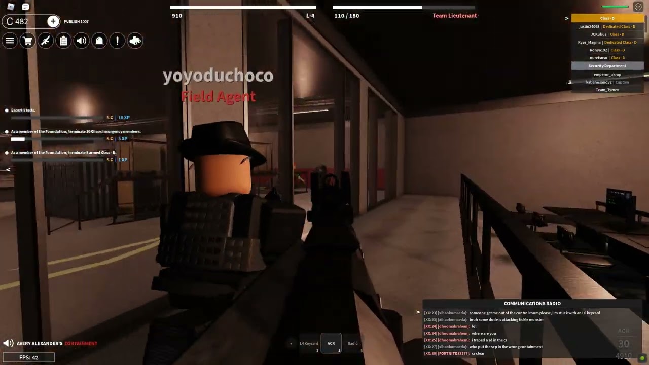 Control room raid- Roblox SCP roleplay - YouTube