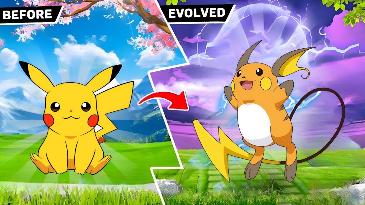 😱FINALLY EVOLVED PICKACHU TO RIACHU | PICKACHU VS RIACHU | MEW VS MEWTO ...