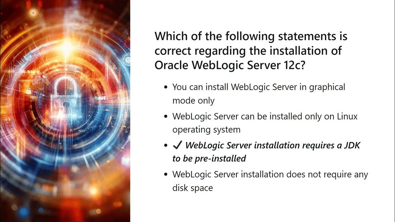 1z0 133 Oracle WebLogic Server 12c Administration I Exam - YouTube
