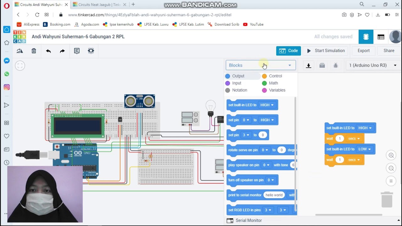 [TUTORIAL] SIMULASI - MENGHUBUNGKAN 3 SENSOR (SUHU, ULTRASONIK, LDR ...