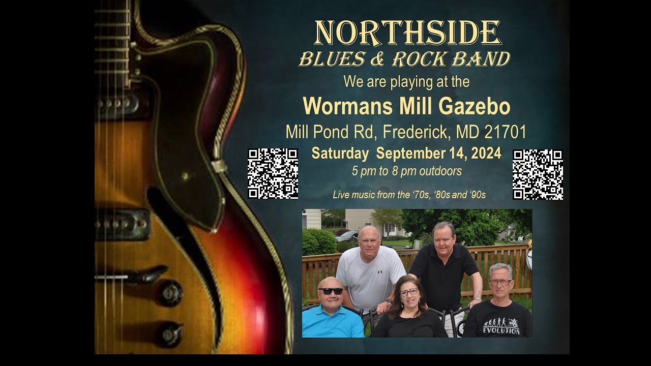 Northside Blues & Rock Band at Wormans Mill on 9/14/24 5 pm. - YouTube