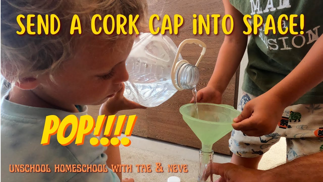Homeschool Science Experiment - Vinegar and Baking Soda Cork Pop! - YouTube