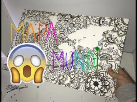 DIBUJO DEL MAPA MUNDI/ WORLD MAP DRAWING #dibujos - YouTube