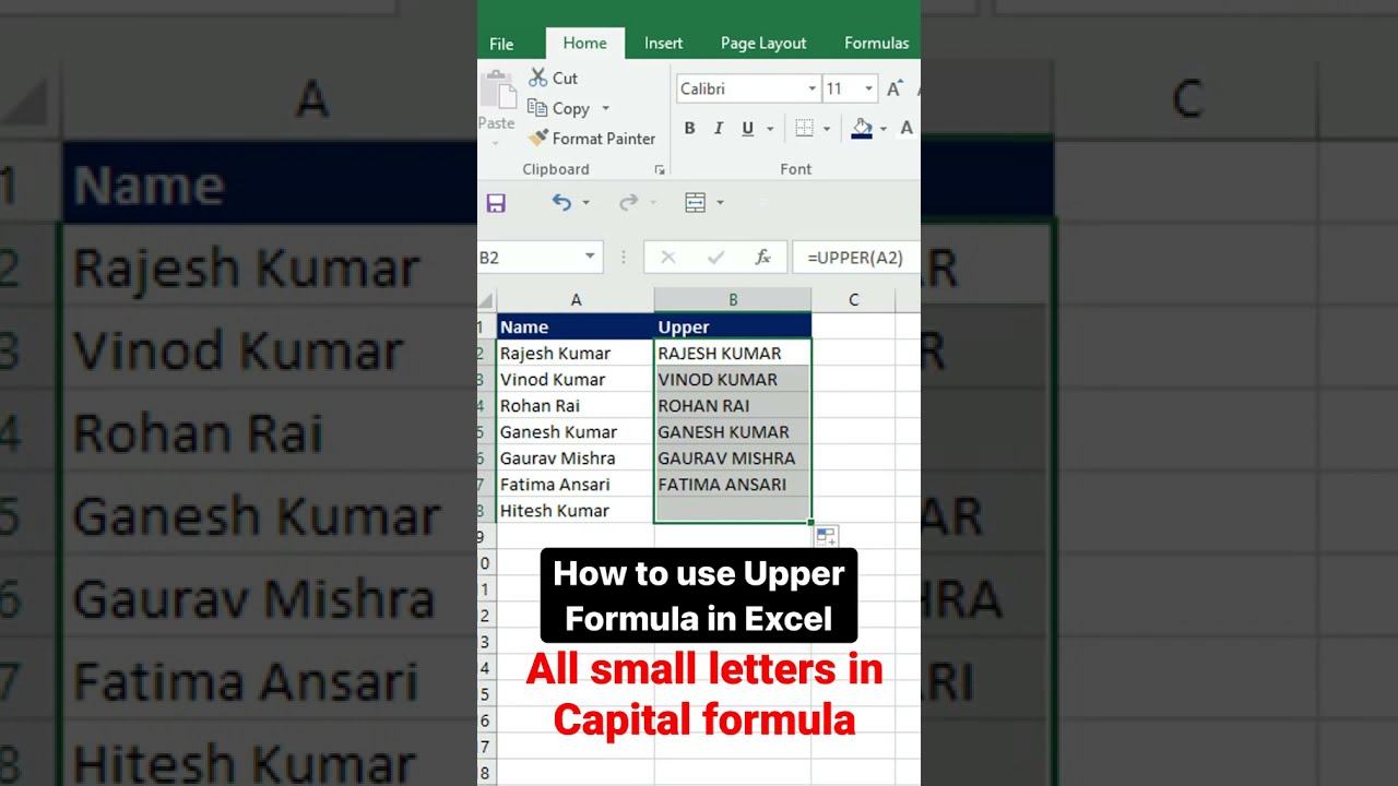 How To Convert Small Letters To Capital Letters In Excel YouTube how-to-convert-small-letters-to-capital-letters-in-excel-youtube