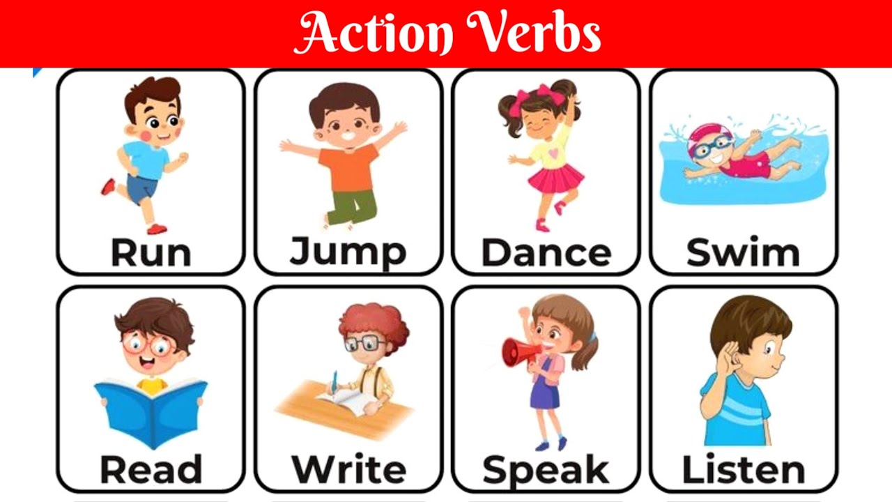 50 Common Action Verbs|| Common Action Verbs in english|| Common word ...