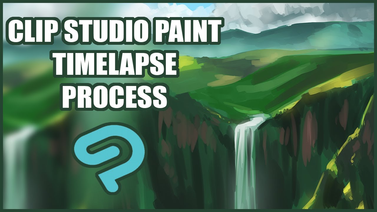 One Brush Landscape In CSP | 25 Min Painting | Speed Paint - YouTube
