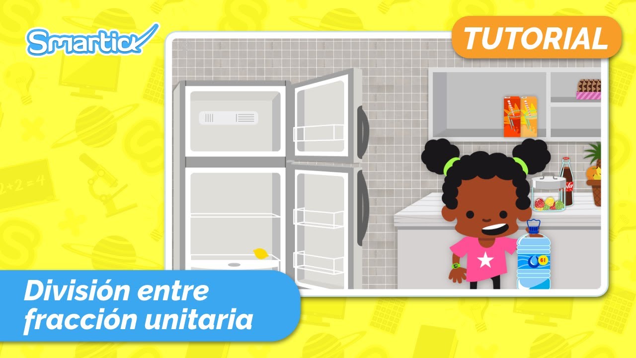 Cómo dividir una fracción entre una fracción unitaria [PARA NIÑOS ...