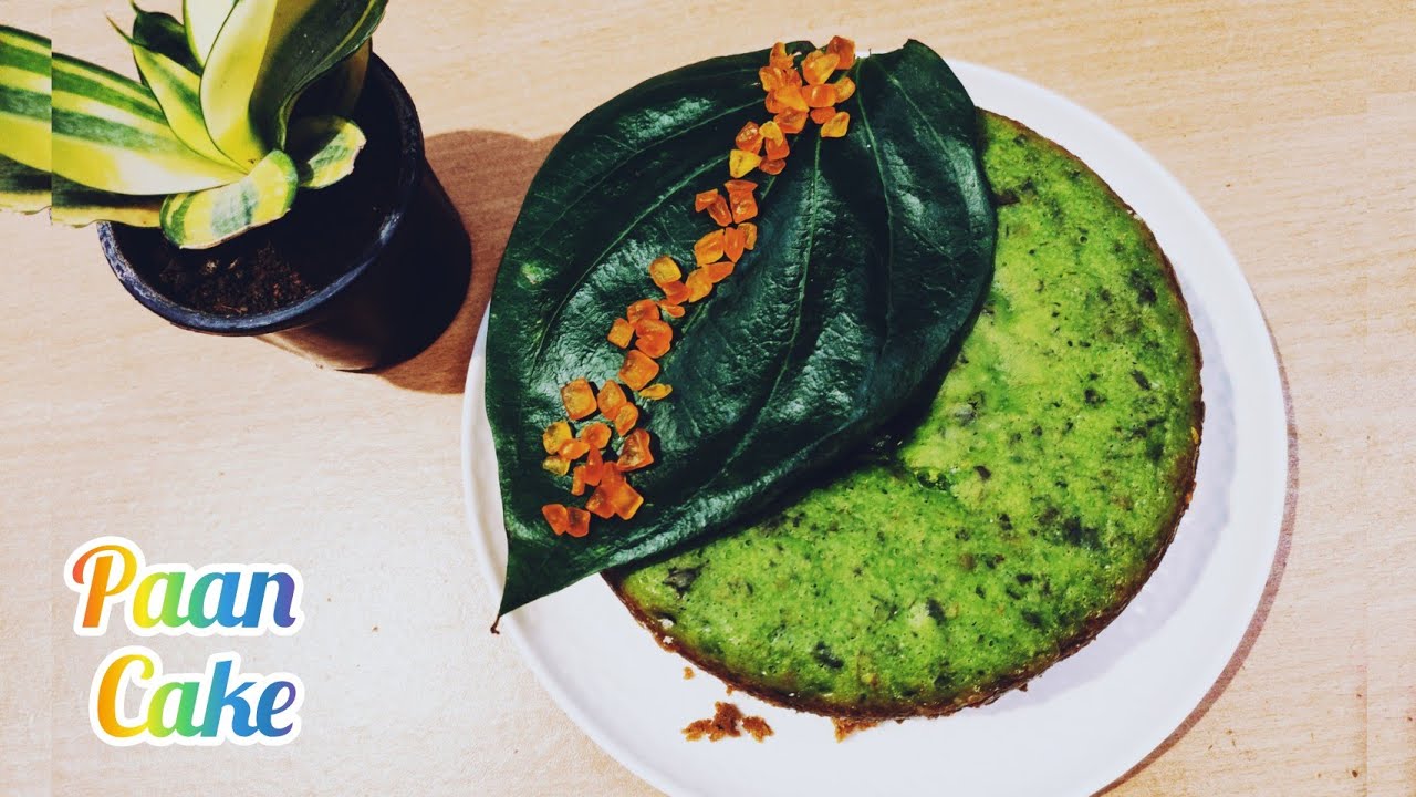 Paan Cake Eggless Paan Cake Recipe No Oven No Butter Spongy Cake Betel Cake Recipe Youtube