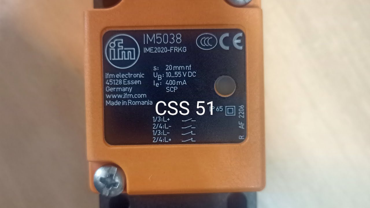 TEST PROXIMITY SENSOR IFM IM5038 - YouTube