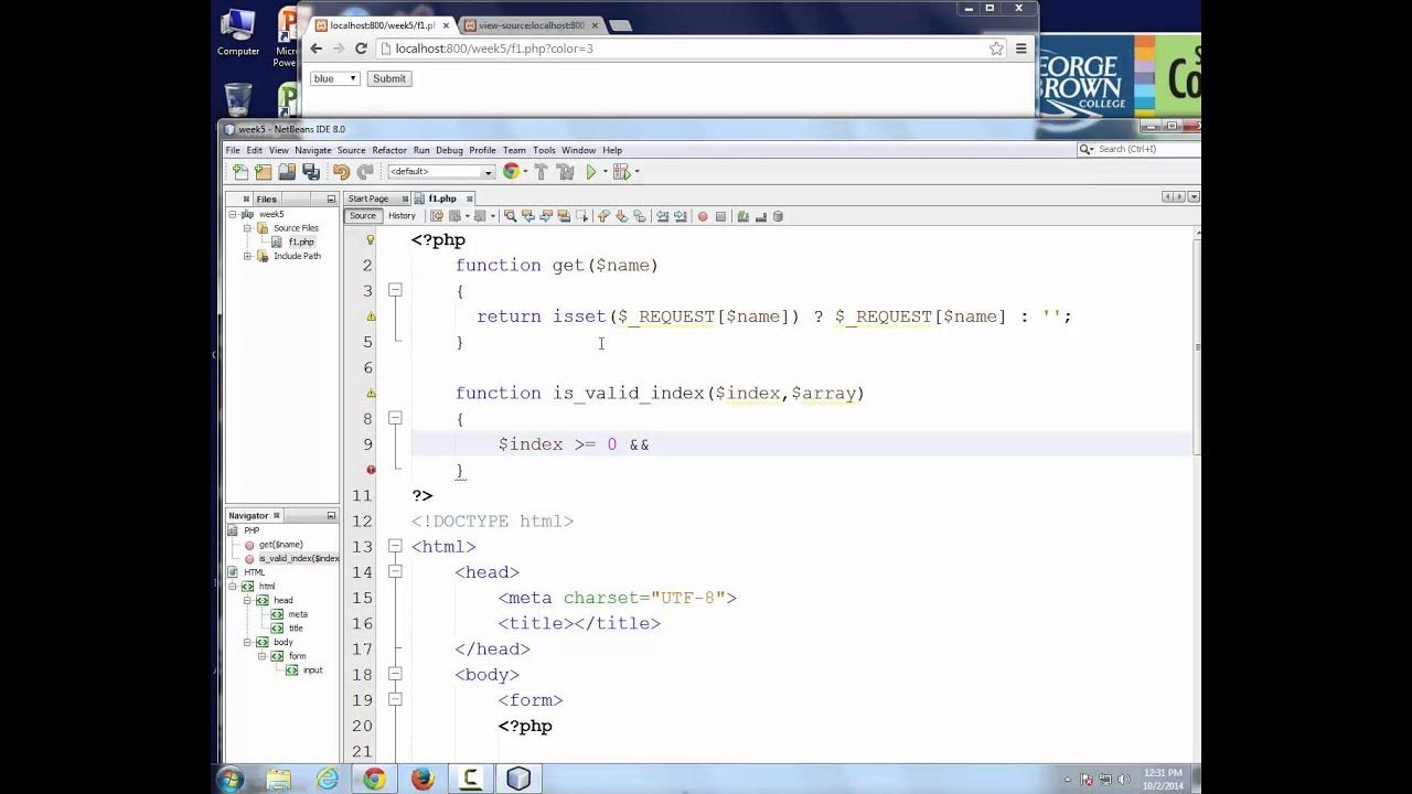 PHP Create dropdown list using array - part 2 - YouTube