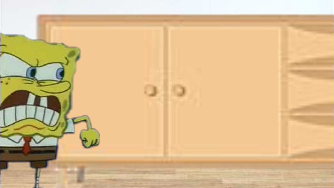 SpongeBob tries to open the door to his house - YouTube