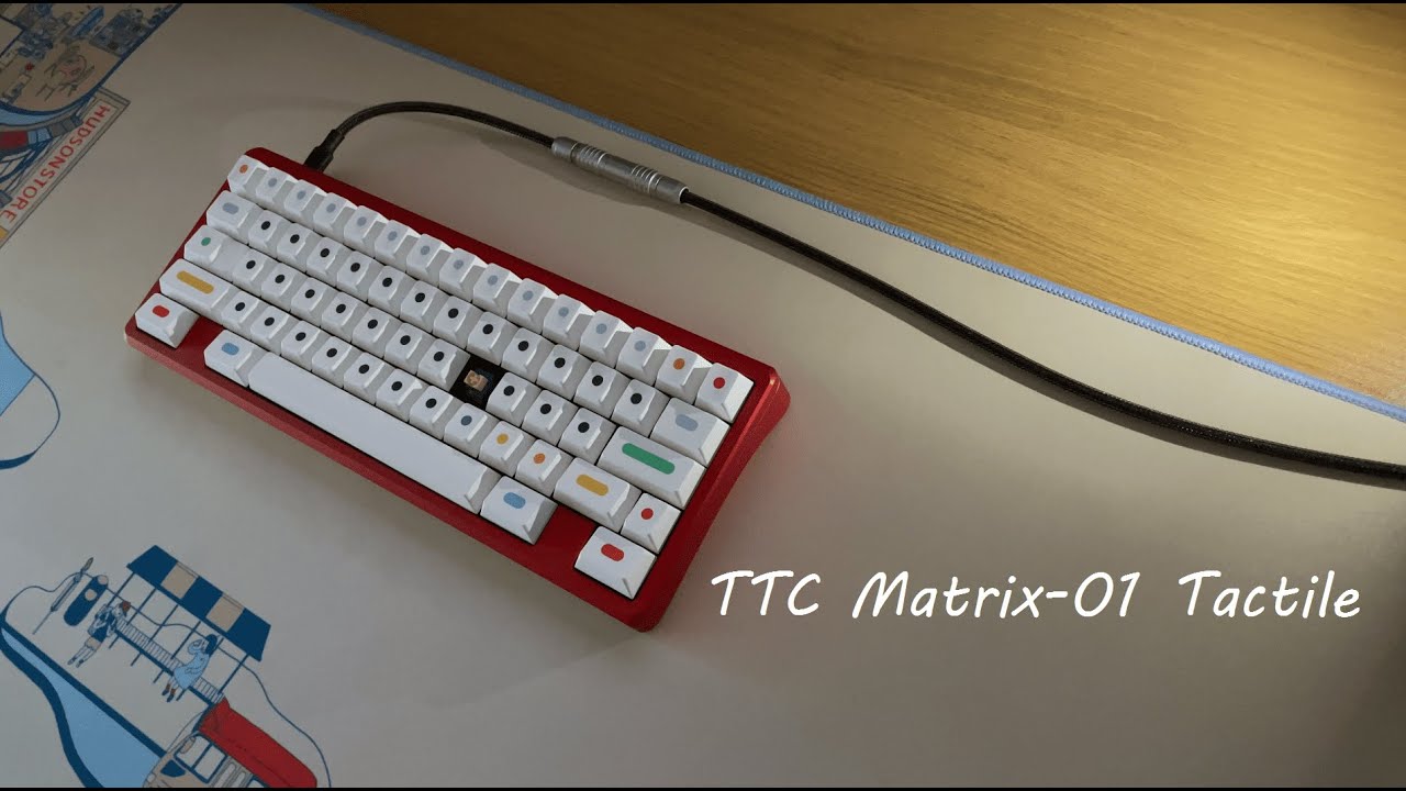 Frog mini alu plate TTC Matrix-01 Tactile 프로그 미니 TTC 매트릭스 넌클릭 스위치 - YouTube