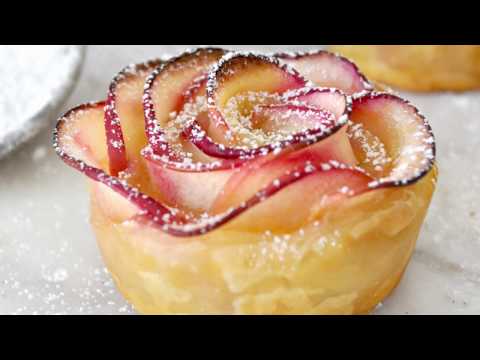 How to Make Apple Roses in One Minute Video