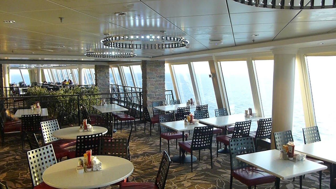 NORWEGIAN EPIC - BUFFET RESTAURANT GARDEN CAFE TOUR - YouTube
